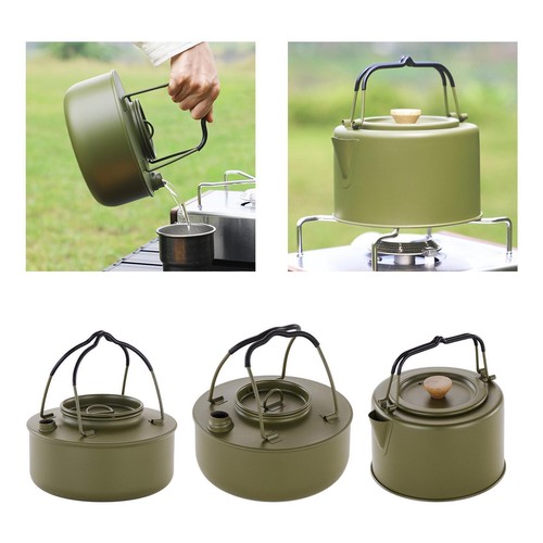 Camping Water Kettle Teapot Kitchen Water Boiler for Camp Campfire ...
