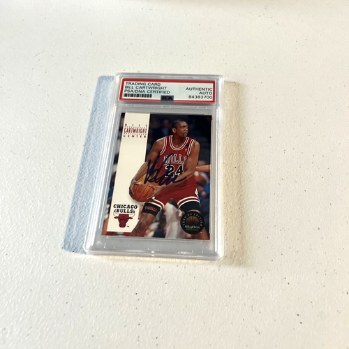 Bill Cartwright Bulls Autographed Signed 1993 Skybox Card #43 PSA Auth ...