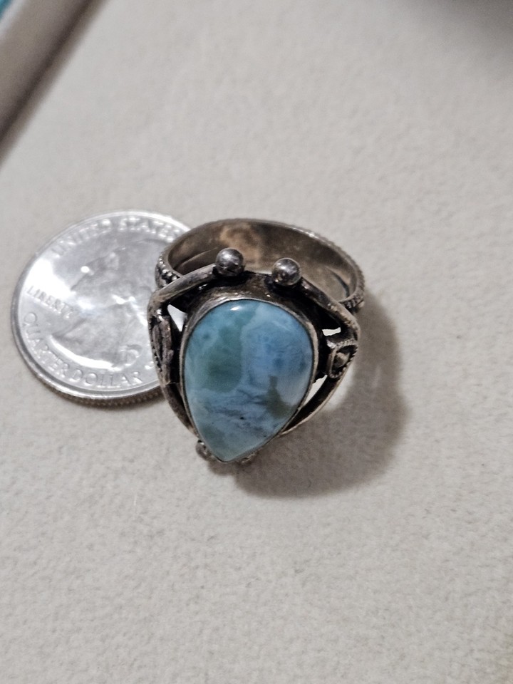 925 Sterling Silver Pink Gemstone Ring Oval Cabochon Beaded Edge ...