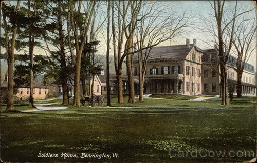 Bennington,VT Soldiers Home Leighton Vermont Antique Vintage Postcard ...
