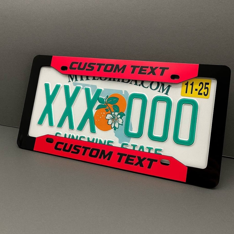 Engraved Custom Personalized Name Car Tag MULTICOLOR Car License Plate ...