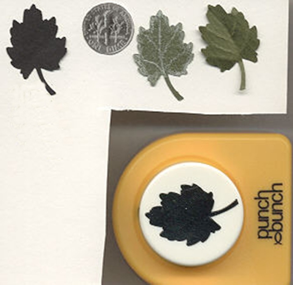 Large Assorted Leaf Shape Paper Punches Many Styles To Choose From NEW ...