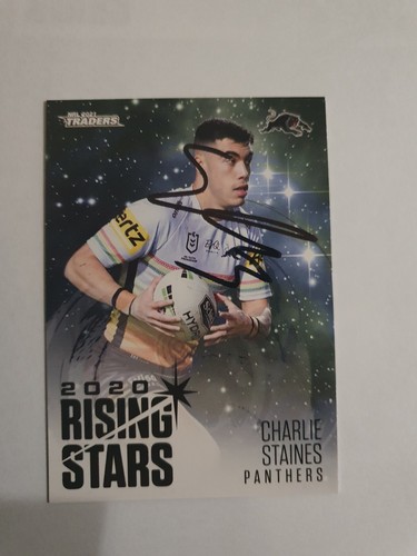 2021 Nrl Traders Signed Charlie Staines Rising Stars Penrith Panthers ...