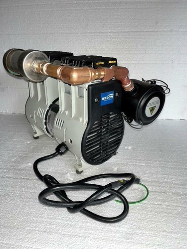 Welch Ilmvac 2585B-01-Z03 Dry Vacuum Diaphragm Pump Oil-Free 1/3HP 250W ...