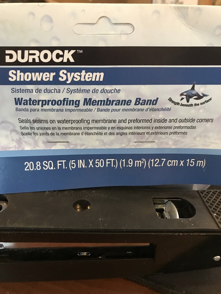 USG Durock Shower System- Waterproofing Membrane 5" x 50' Roll | eBay