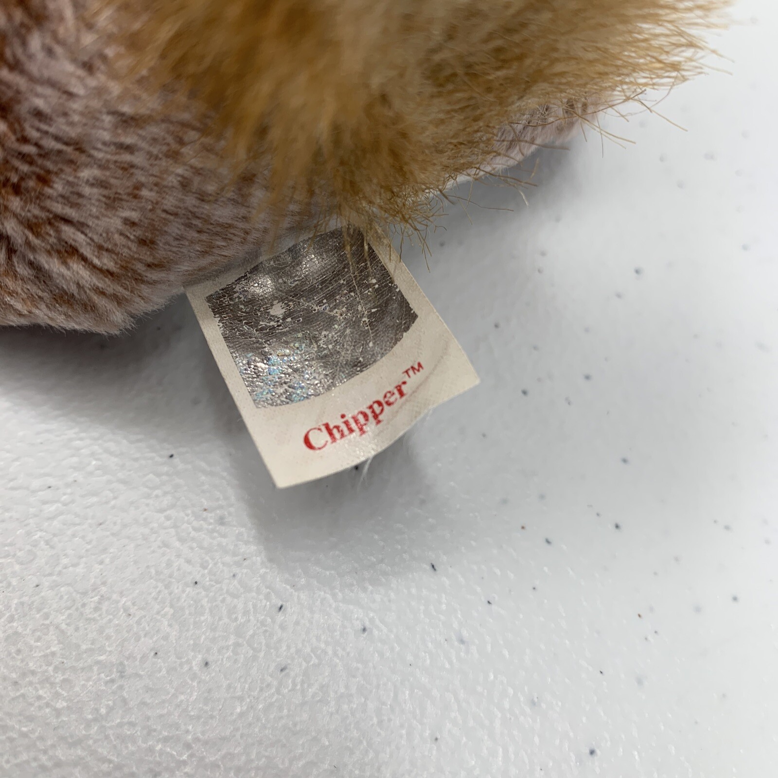 CHIPPER the chipmunk 1999 TY Beanie Baby Plush Toy Stuffed Collectable ...