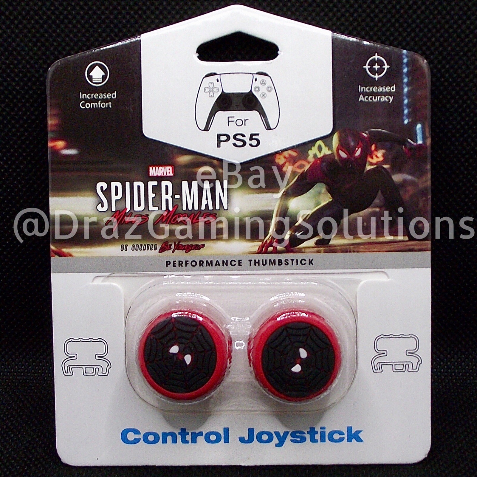 Marvel's Spider-Man Thumb Grips Controller For PS5/PS4 Gaming High Rise ...