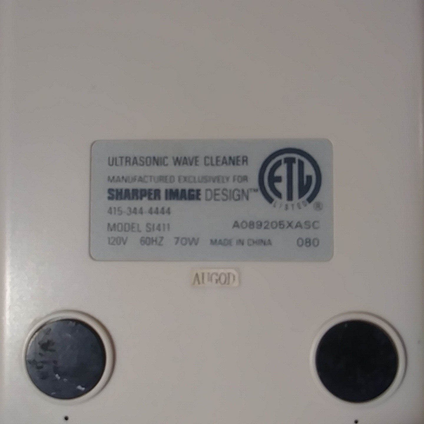 Vintage Sharper Image Design Ultrasonic Wave Cleaner Model SI411 | eBay