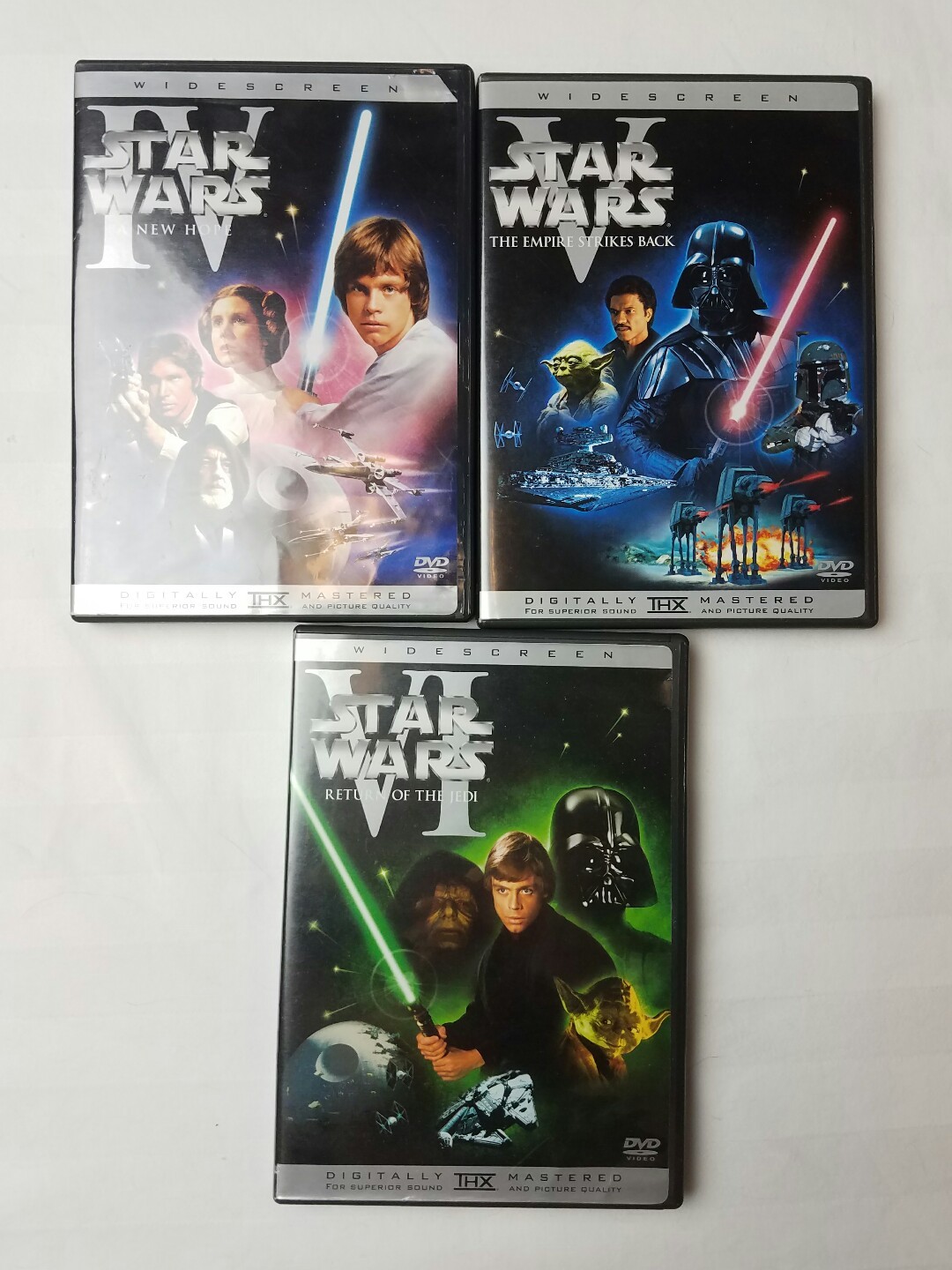 Star Wars Trilogy (DVD, 2005, 3-Disc Set, Widescreen Limited Edition ...