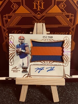 Kyle Trask 2021 Leaf Trinity XRC ROOKIE PATCH AUTO Bronze RPA ...