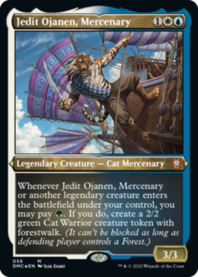 x1 Jedit Ojanen, Mercenary - Foil Etched M MTG Commander: Dominaria ...