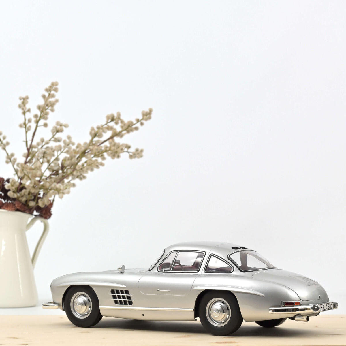 Norev 123850 1/12 Mercedes-Benz 300 SL Gullwing 1954 Silver Model Car ...