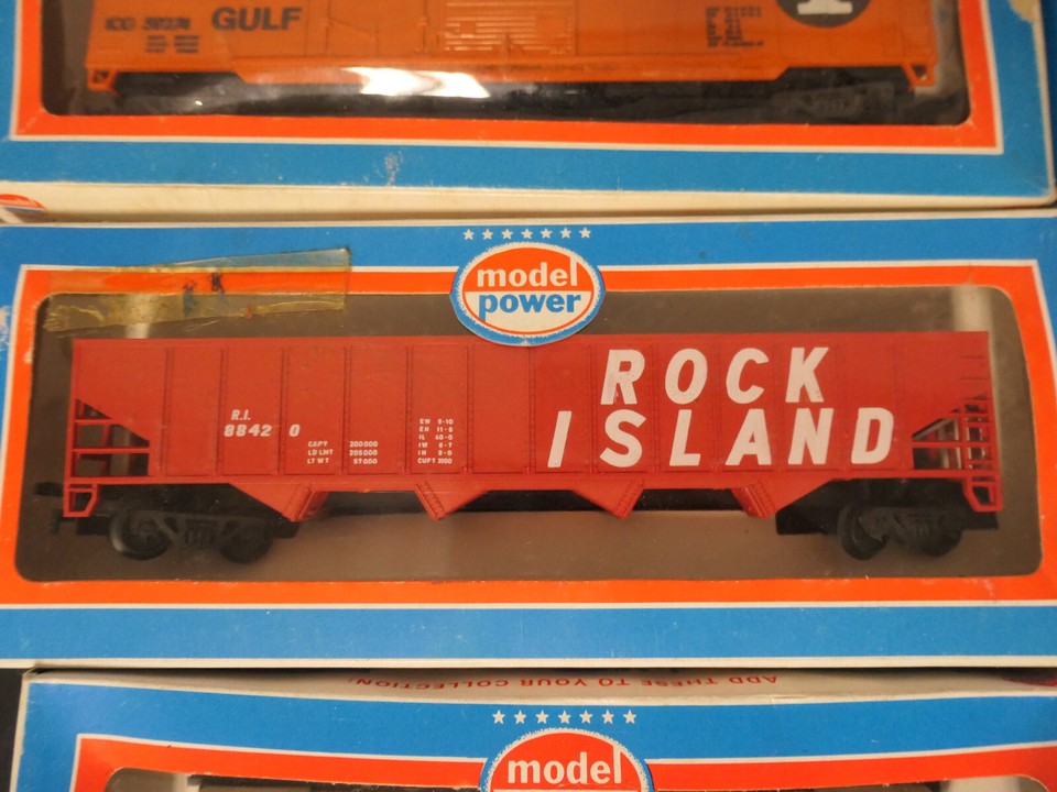 Model Power Ho Scale Lot Of 7 Train Cars | eBay