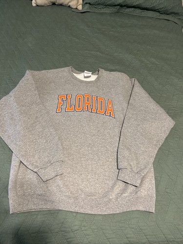 UF Florida Gators Pull Over Sweat Shirt Size XL Grey | eBay