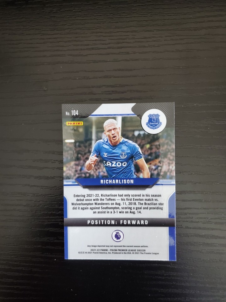 Richarlison - 2021-22 Prizm EPL Premier League Base Card #104 | eBay