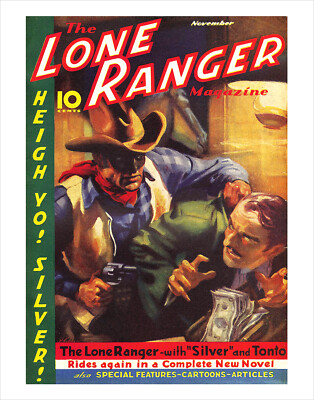 The Lone Ranger Magazine - November 1937 Cover - poster print | eBay