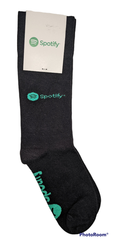 SPOTIFY Sock Club Music Streaming Platform Logo CUSTOM SOCKS - Set of 2 ...