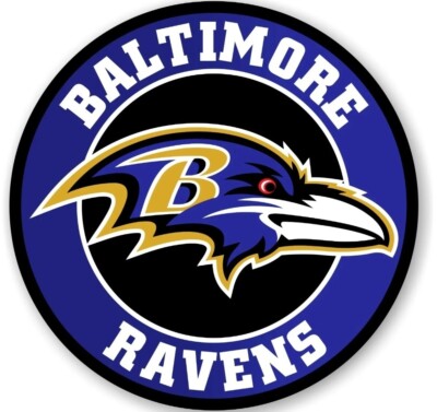 BALTIMORE RAVENS TEAM LOGO VINYL STICKERS | eBay
