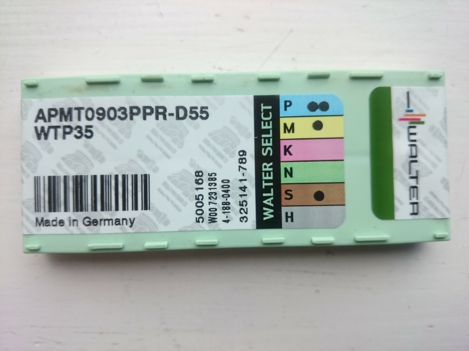 10 Walter carbide tips APMT0903PPR-D55 WTP35 ( APMT 0903 PPR milling ...