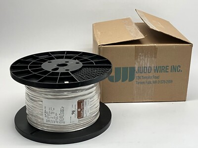 Judd Wire 18 AWG Wire, White, Style 1430, XLPVC 300V, 454-0196-000 ...