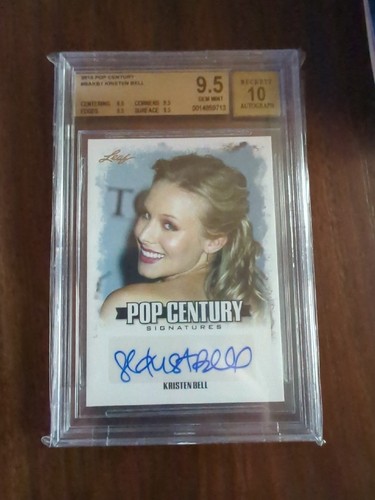 2015 POP CENTURY KRISTEN BELL AUTOGRAPH BGS 9.5 GEM MINT 10 AUTO | eBay