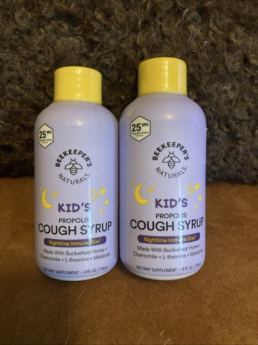 Beekeepers Naturals Kids Propolis Cough Syrup Nighttime Immune Elixir ...