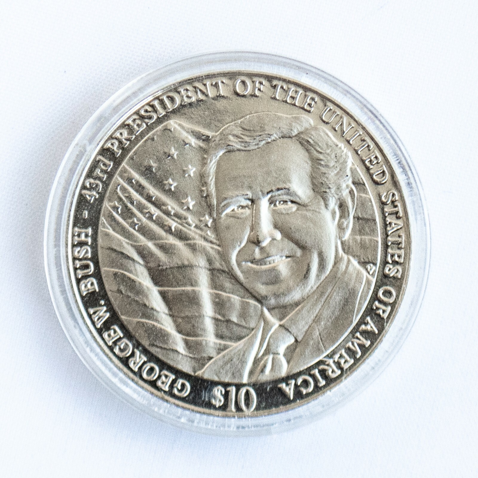 4x 2004 Republic of Liberia George W. Bush - 43rd President 10 Dollar ...