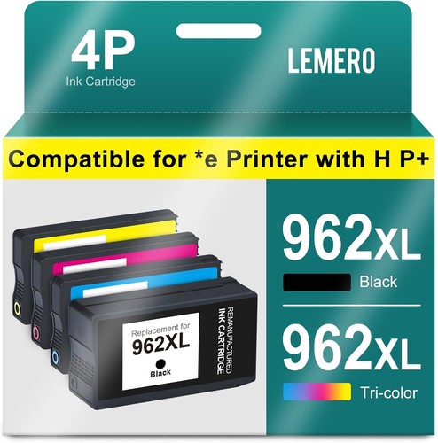 Ink Cartridge Replacement - HP 962XL 962 XL for OfficeJet Pro 9015 ...