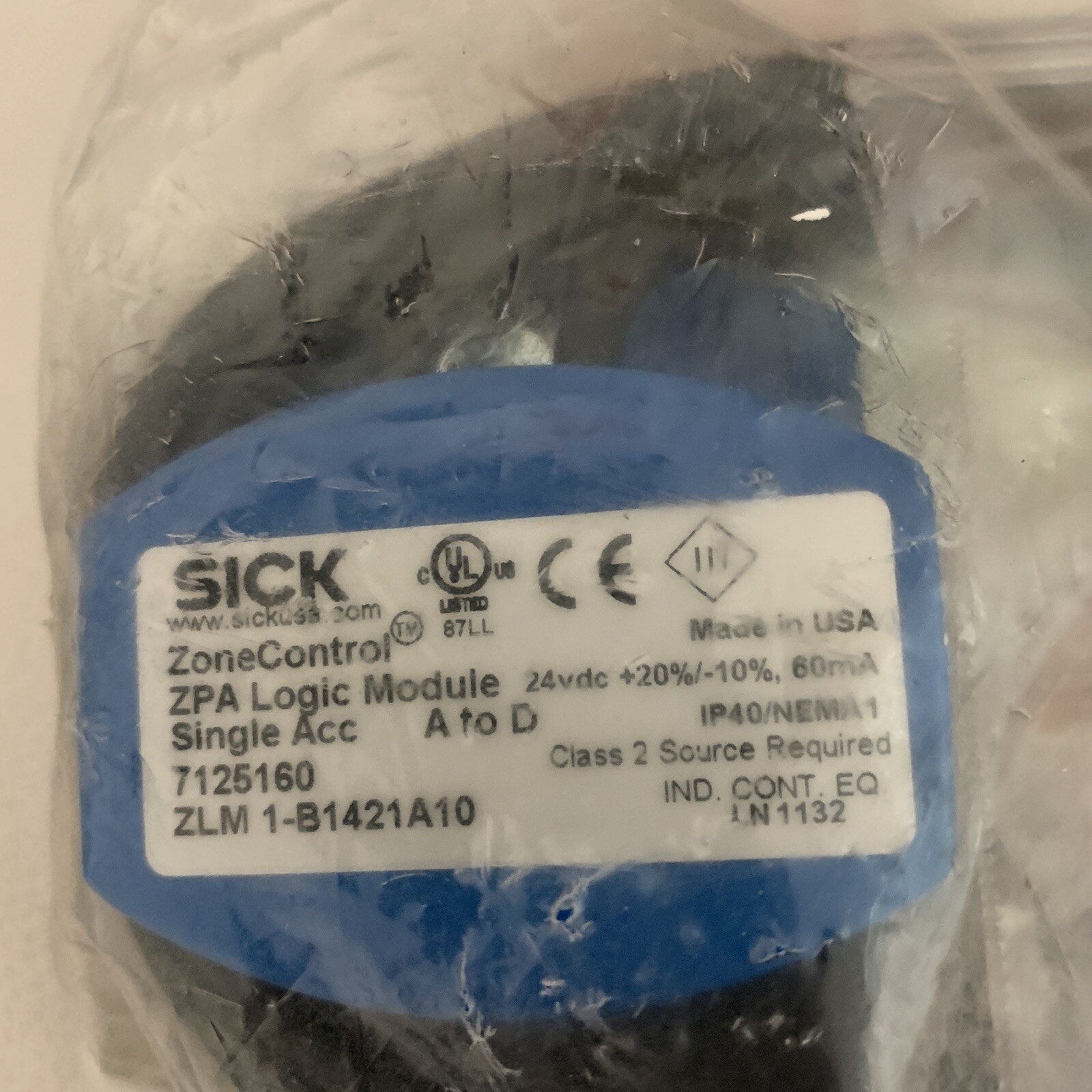 SICK 7125160 Zonecontrol ZPA Logic Module ZLM 1-b1421a10p01 for sale ...