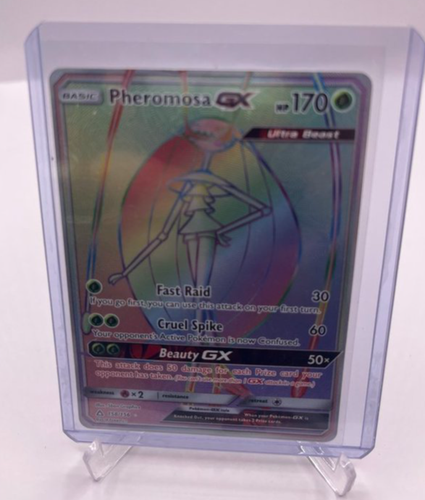 Pokemon Pheromosa GX Secret Rare 158/156 Sun & Moon Ultra Prism Holo ...