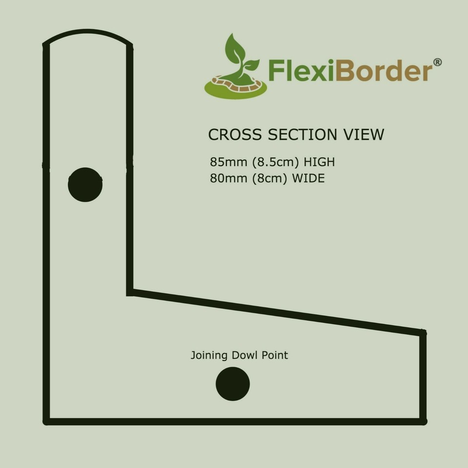 FlexiBorder - Lawn Edging - Flexible Garden Border Edging for Grass ...