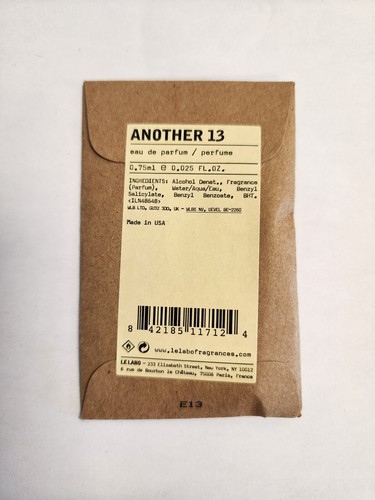 Le Labo Another 13 Eau de Parfum in Sealed Envelope Sample Size 0.025 ...