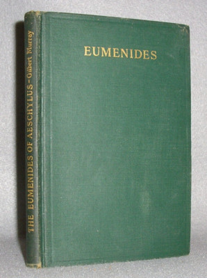Antique Greek Mythology Book Eumenides The Furies Aeschylus Murray ...