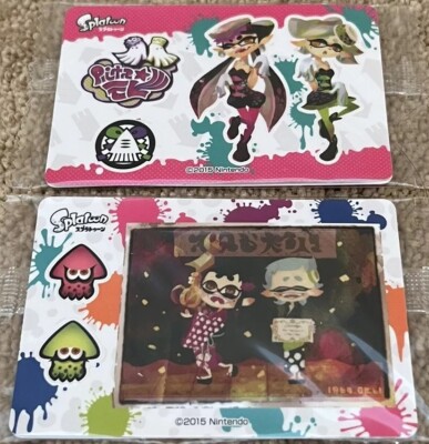 Splatoon 2016 Bandai Squid Sisters Callie Marie Wafer Sticker Card 3 ...
