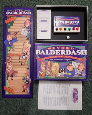 Vintage 1997 Beyond Balderdash Classic Bluffing Board Game Hasbro ...