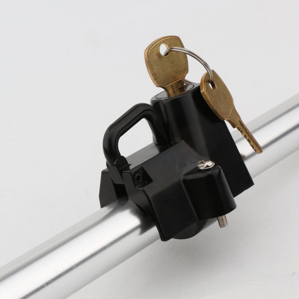 Motorcycle Universal Black Helmet Security Lock For Harley Davidson ...