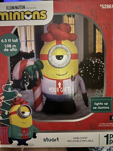 NEW 2023 Gemmy Christmas Minion Airblown Light-up Inflatable~6.5 Ft ...