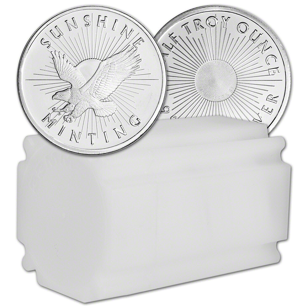 1/2 oz Silver Round - Sunshine Minting - .999 Fine (Lot, Roll, Tube of ...