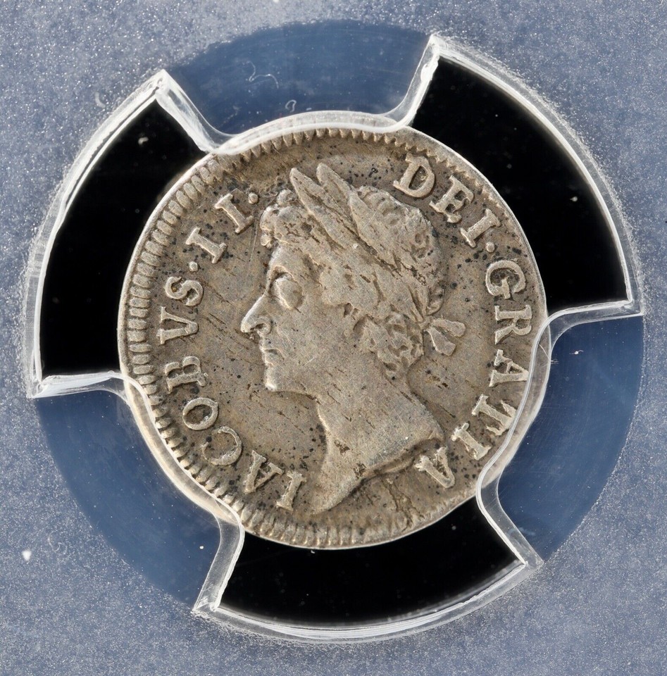 1686 James II Great Britain Maundy Silver 2 Pence 2D PCGS VF Details S ...
