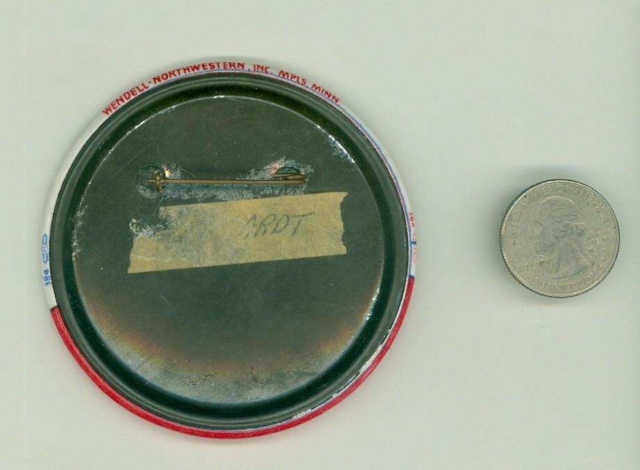 1956 Adlai Stevenson VP Hubert Humphrey Political Campaign Pinback ...