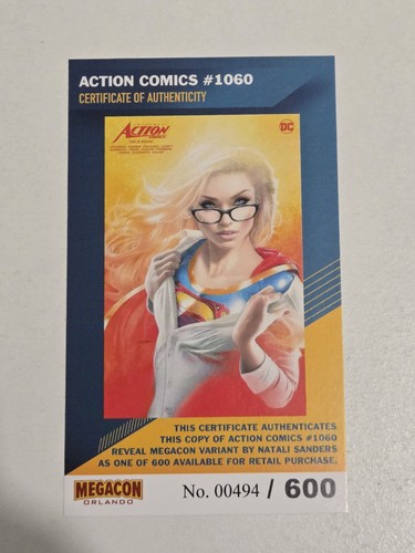 Action Comics #1060 Natali Sanders CGC 9.8 Michael Turner Homage ...