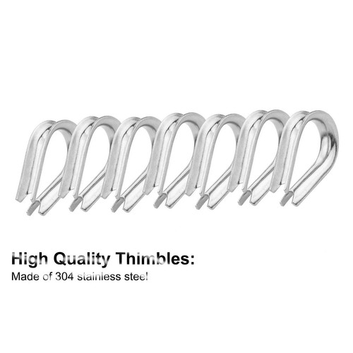 SamIdea M6 304 Stainless Steel 1/4" Diameter Wire Rope Cable 6mm ...