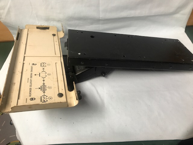 Steelcase Ergonomic Under Desk Keyboard Tray Adjustable Articulated | eBay