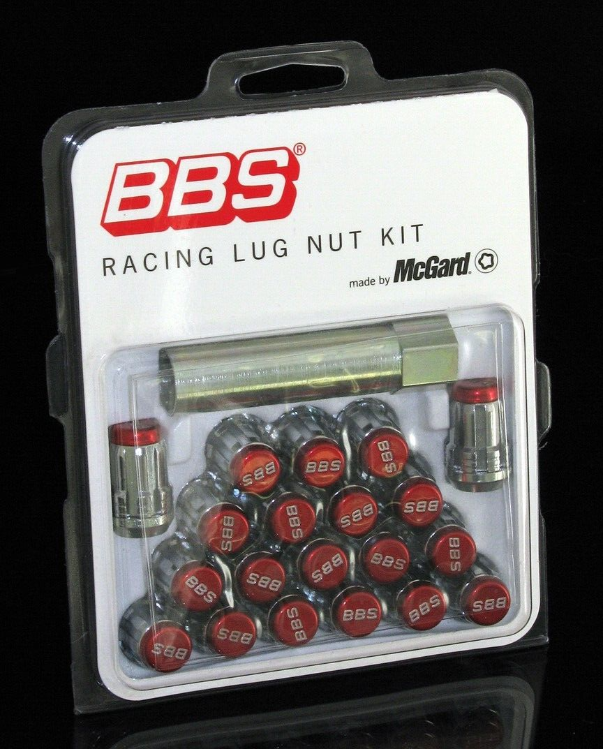 BBS McGard Spline Lug Nut Set 12x1.5 Red - HWLUGSET-15R for sale online ...