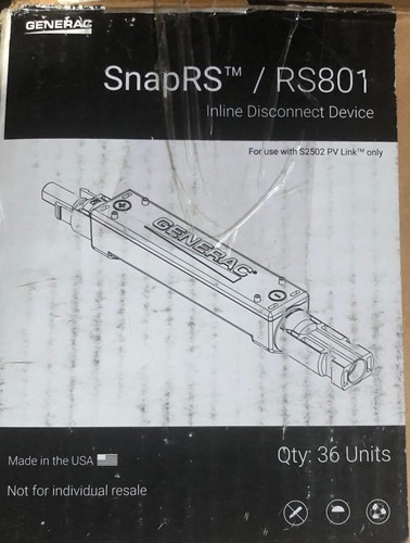 Generac RS801 SnapRS Inline Disconnect Device | eBay