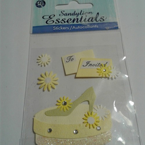 Sandylion Essentials 4 Pc. Dimensional Shoe Box Sticker Pack | eBay