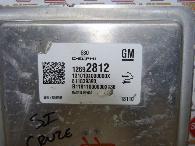 Engine Control Module (ECM)-Base, VIN: X, AWD, Eng Code: LTG 12700116 ...