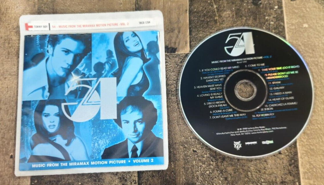 Studio 54 Vol. 2 Soundtrack CD Disc & Booklet ONLY *NO TRACKING ...