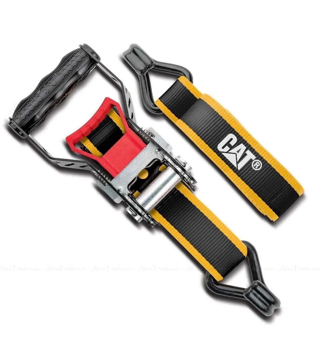 CAT Branded Caterpillar Heavy Duty 4pc Ratchet Tie Down Straps 1.5"w ...