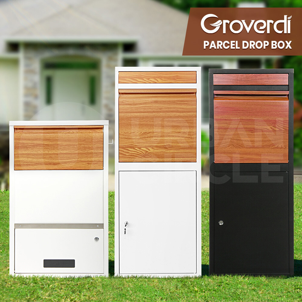 Groverdi Parcel Box Letter Box Package Drop Slot MailBox Security Lock ...